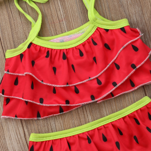 Swim | Watermelon Girls Ruffle Bikini Swimsuit | Poshmark